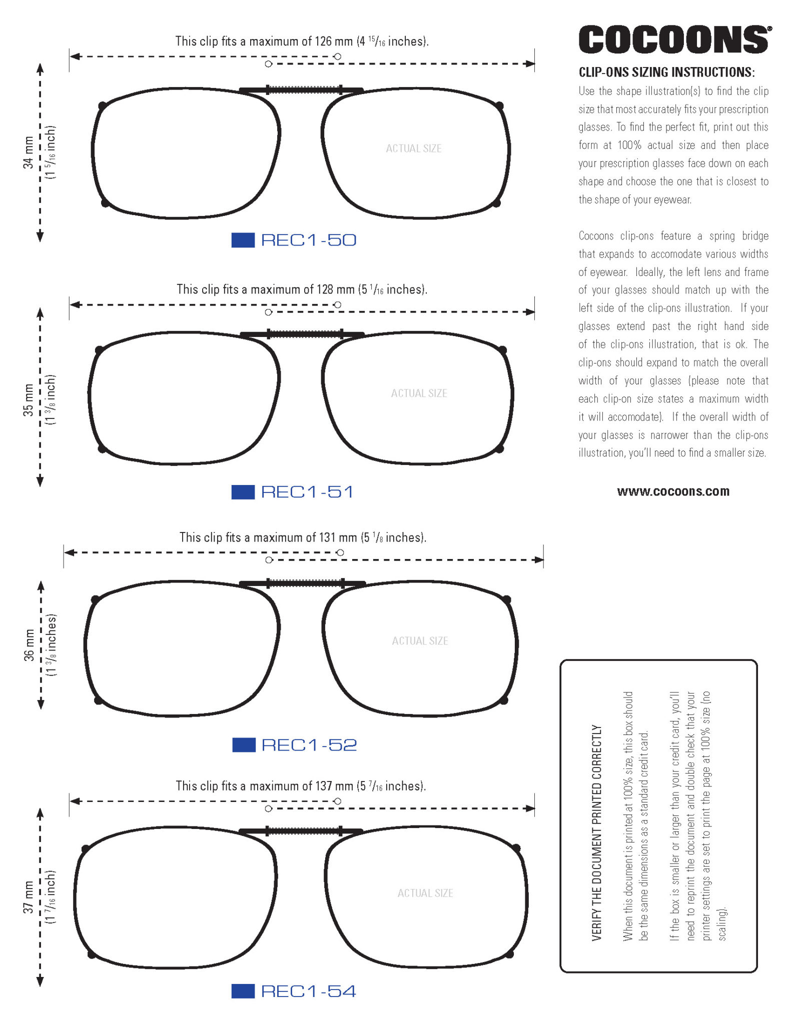 Cocoons Fitovers Canada - Rectangle Clip-Ons