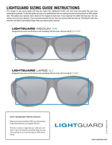 Fitovers Size Finder for Cocoons Sunglasses
